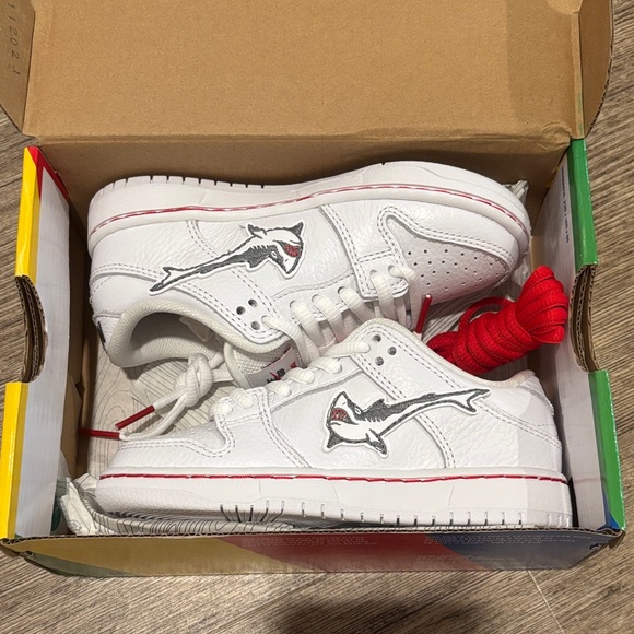 Nike | Shoes | Kids Nike Dunk Low Shark Sneakers | Poshmark